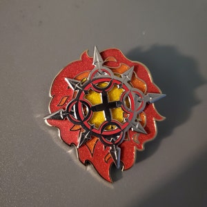 Kingdom Hearts Pin Spinning Axel Chakram Enamel Pin Spinner - Etsy