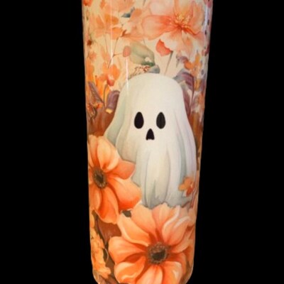 Ghost Can Glass Wrap Svg, Bat Svg, Halloween Svg, Creepy Ghost Libbey ...