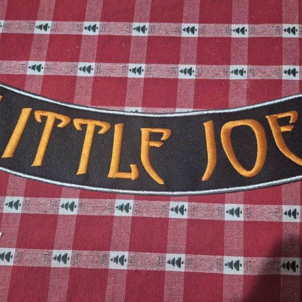 Custom Embroidered Patch - Top Rocker Flame Skull Motorcycle Biker MC ...