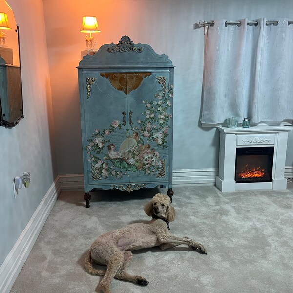 NEW*** Vintage Dresser/antique Dresser/tallboy/refinished/green/painted ...