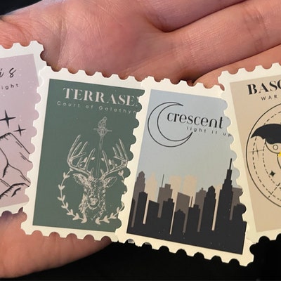 SJM Cities Stamp Sticker Pack VINYL STICKER Velaris City of Starlight ...