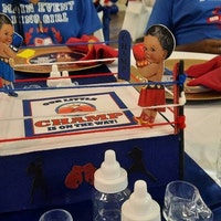 Boxing Prince Boxer Baby Boy Centerpiece With Stand OR Cut - Etsy