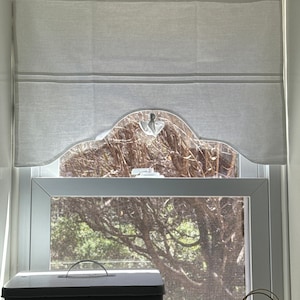 Cottage Valance Natural Beige or White Cotton Country French Curtain ...