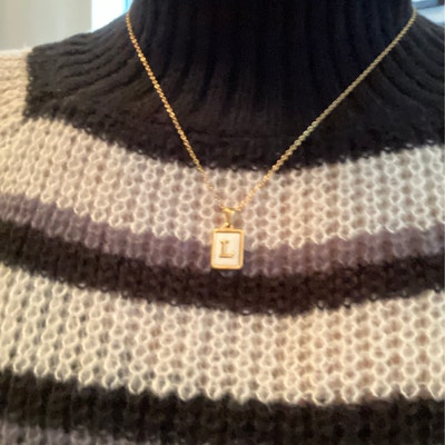 Checkered Necklace Black and White Heart Pendant Necklace - Etsy