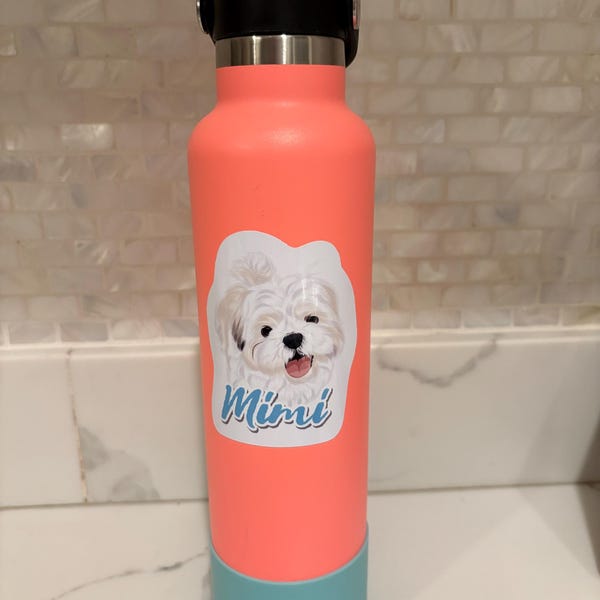 Personalized Dog Stickers - Hand Drawn | Custom Pet Sticker, Custom Dog ...