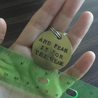 Handmade Brass Key Tags Your Custom Text Mark Your Keys & Belongings ...