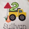 Construction Number 2 Dump Truck Applique A BMB EXCLUSIVE Design - Etsy