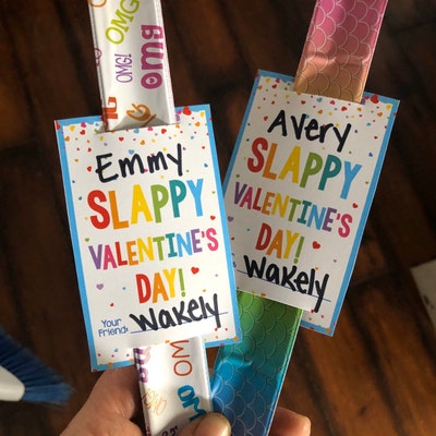 Slap Bracelet Valentine, Slappy Valentine's Day Tag, Slappy Valentine ...