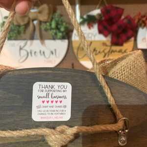 Thank You for Supporting My Small Business Stickers, Snap and Share ...