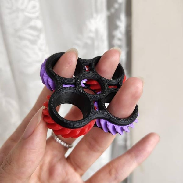 Quad Fidget Gear Wheels Creative Gift Fun and Functional! Tactile ...