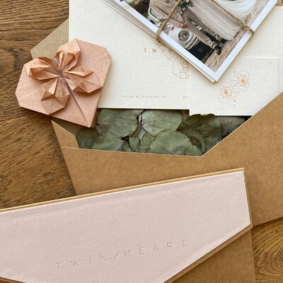 Velvet Folder, Envelope for Prints 15x21 Cm, With Custom Designed ...