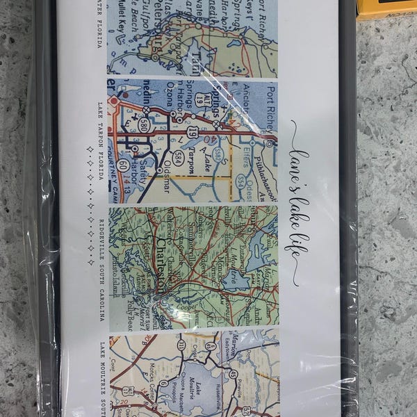 Christmas Gift Ideas for Couples | Map Wall Art Gift for Him and Her ...