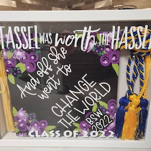 Graduation Cap Tassel Shadowbox, TASSEL Was WORTH the HASSLE, Milestone ...