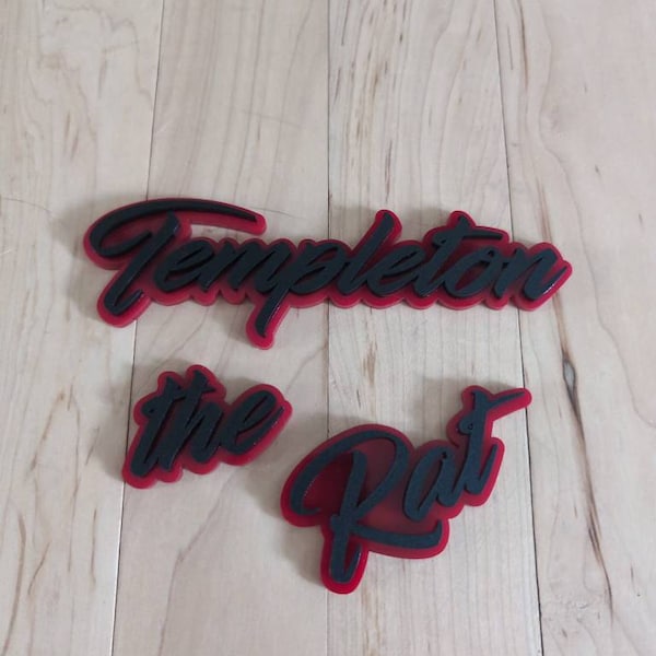 Custom Cursive Font Car Emblem - Custom Colors - Installs in Seconds ...