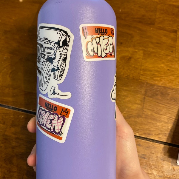 Miles Morales Nametag Sticker - Etsy