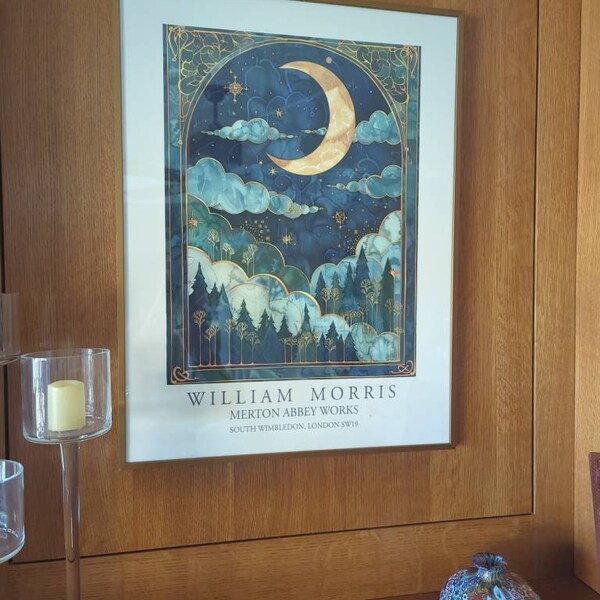 Dragonfly Wall Art Print, William Morris Style Dragonflies Poster ...