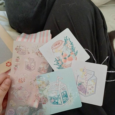 Aesthetic Kawaii Tea A5 Illustration Art Print. Cute Kawaii - Etsy