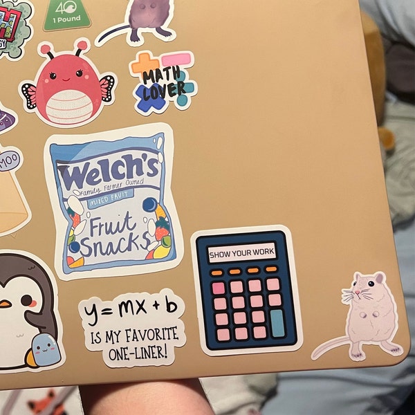 Black and White Math Stickers, Teacher Stickers, Math Puns, Sticker Set ...