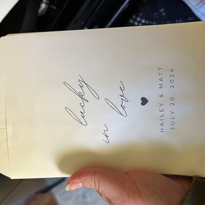 20 for Richer or for Poorer Lottery Ticket Favor Bag Personalized ...