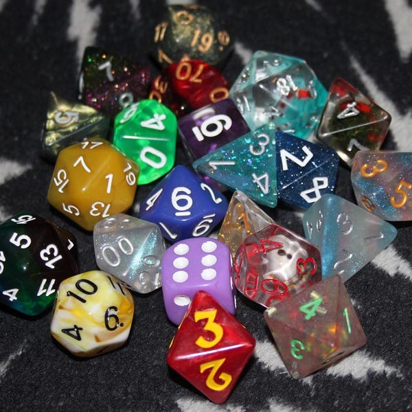 Mystery Bulk Random Dice Scoop | Mixed Dnd Polyhedral Scoop of Dice ...