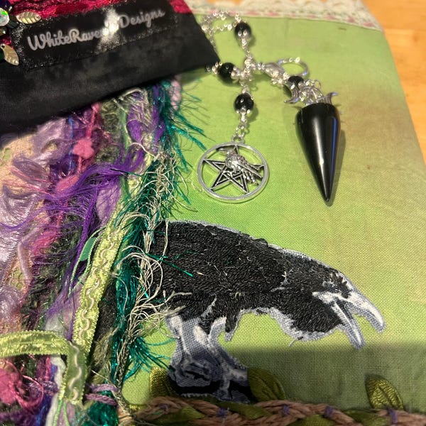 Medusa Goddess Necklace Wearable Witches Ladder Pagan Prayer Beads ...