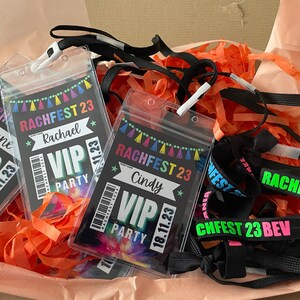Personalised Party Lanyards Festival Decor Hen Do - Etsy