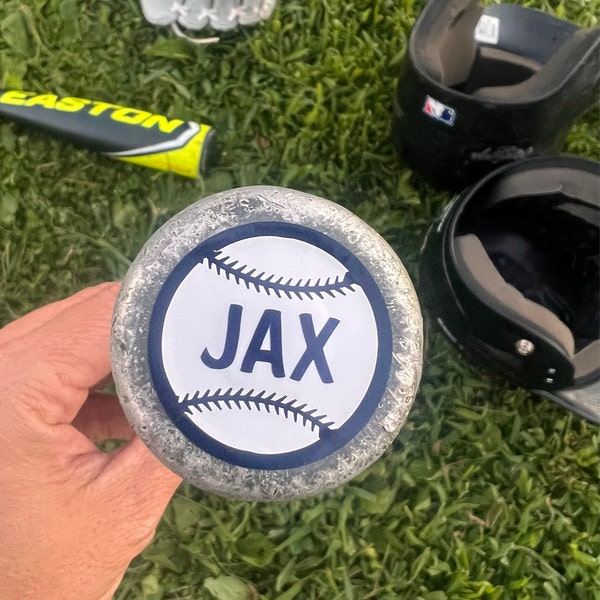 Bat Knob Decal Sticker With Name for Baseball/softball/ Tball 1 3/8 ...