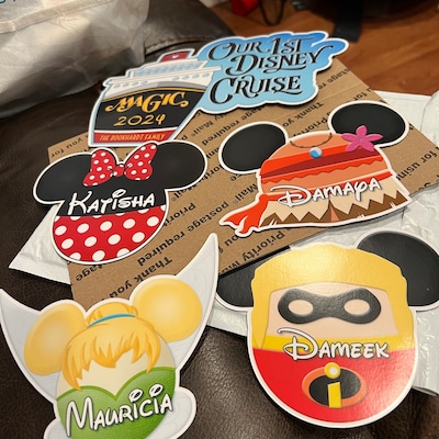 Our 1st Disney Cruise Ship Name Tag Family Magnet Personalized Disney ...