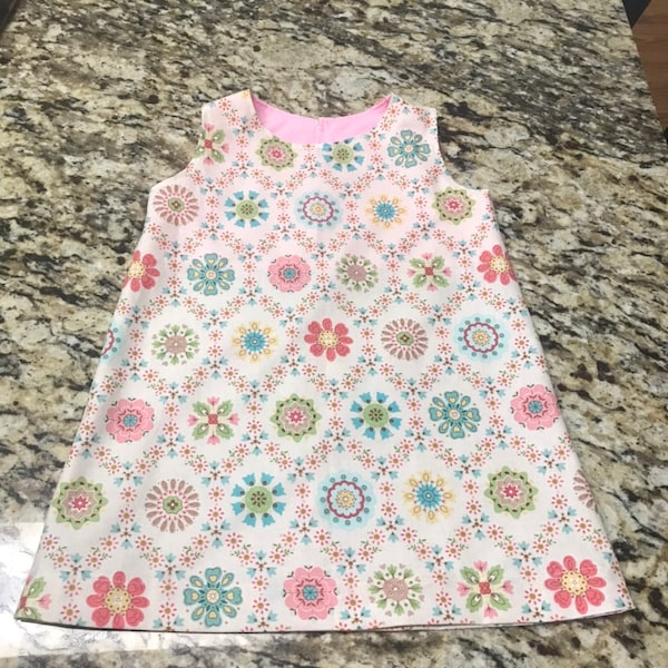 A-line Dress Pattern for Toddler, Girls. Sewing PDF Pattern for ...