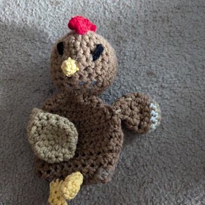 Hazel Hen Crochet Pattern, Crochet Chicken , Rooster, Snuggle Toy ...