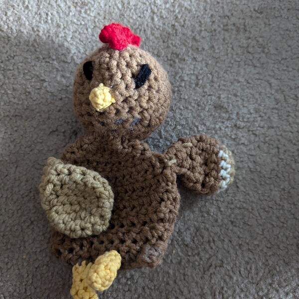 Hazel Hen Crochet Pattern, Crochet Chicken , Rooster, Snuggle Toy ...
