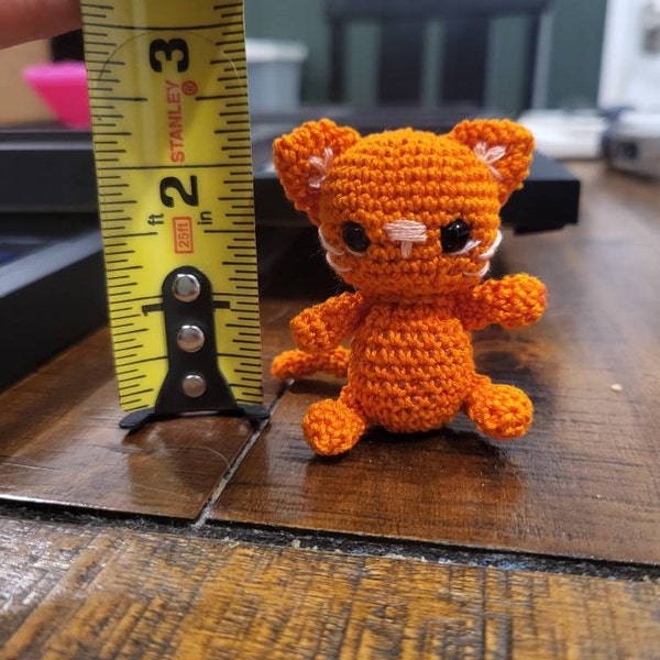 PATTERN: Cinder the Tiny Cat - Crochet Cat Pattern - Amigurumi Kitty ...