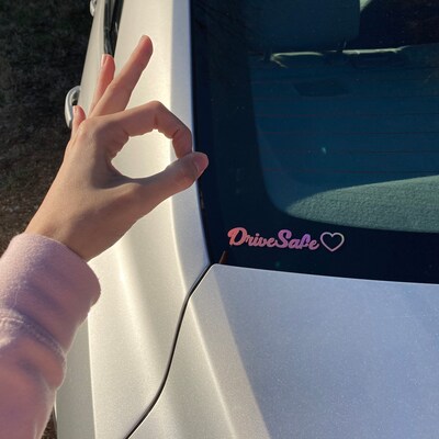 Drive Safe Vinyl Decal for Rear View Mirror - Etsy