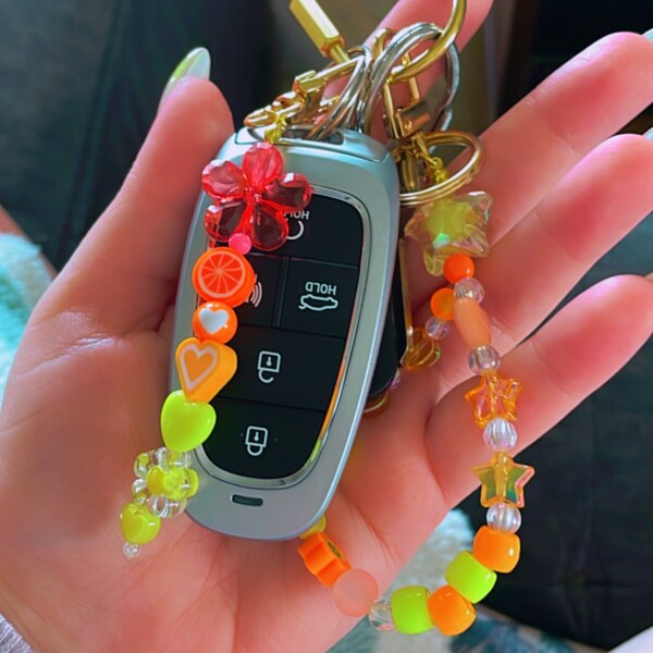 Custom Keychain Personalized Name Word Keychain Bag Charms Beaded Y2K ...