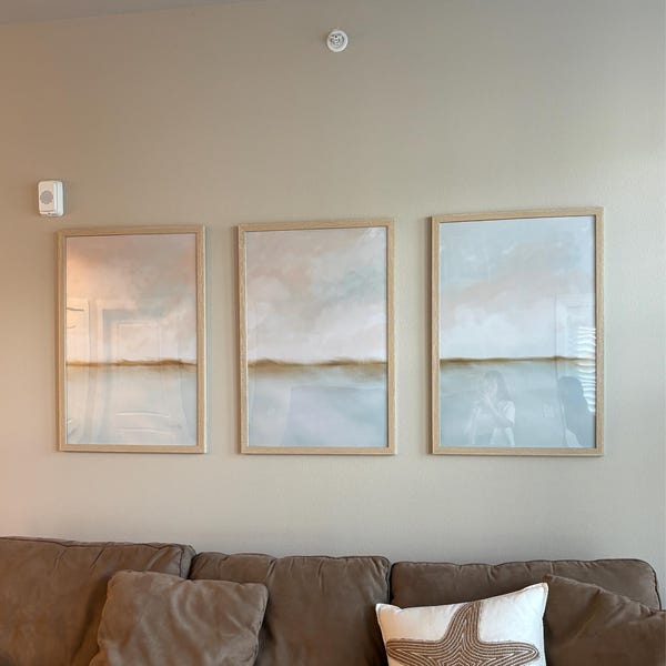 Modern Simple Minimal Gallery Wall Art Set of 3 Black and White Simple ...