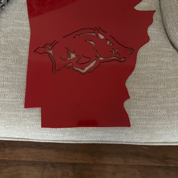 Metal Licensed Metal Razorback Cut Out - Etsy