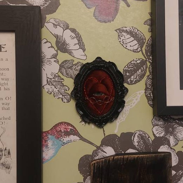 Monster Eye in Mini Ornate Frame - Quirky Spooky Eclectic Handmade Wall ...