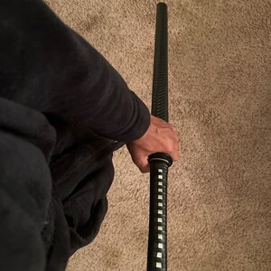 Handmade Chokuto Ninjato Straight Sword Folded Damascus Steel Blade ...