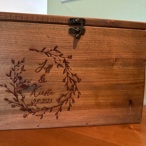 Wood Card Box Graduation Card Box Wedding Card Box - Etsy