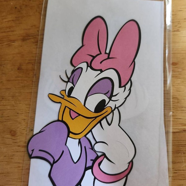 Mickey Daisy Head Face Paper Die Cut Scrapbook Embellishment - Etsy