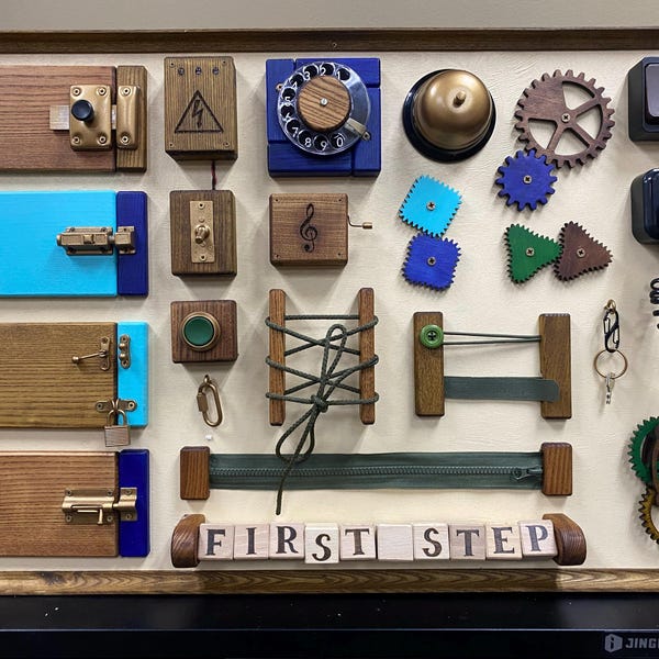 Dementia Memory Board With Door Lock Activities and Family Photos - Etsy