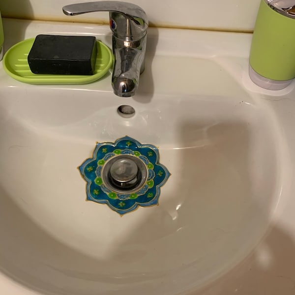 Sink Mandala Decal Design, Sink Bathroom Decoration, Unique Sink Design ...