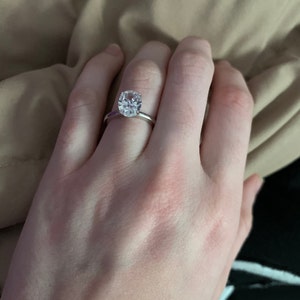 2 Carats Rose Gold Oval Ring. Wedding Ring Set. Rose Gold Ring Set ...
