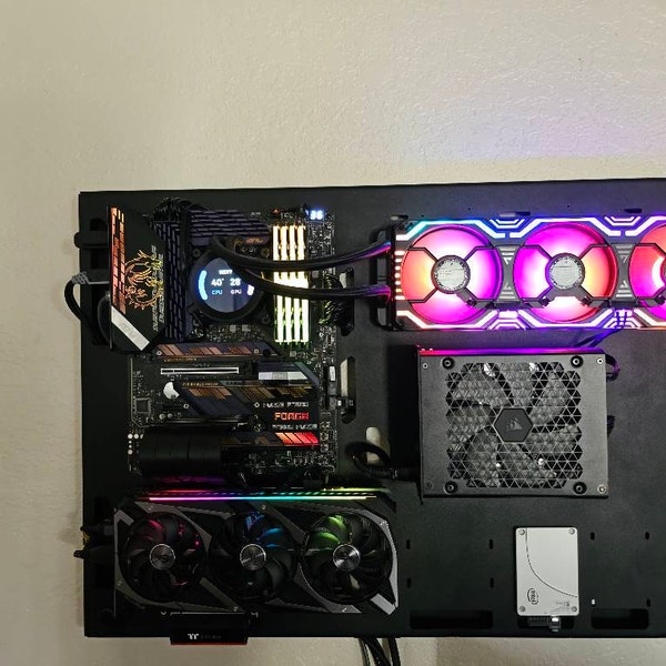 Wall Computer, Computer Wall Mount, Space Case, Open Case, Full ATX ...