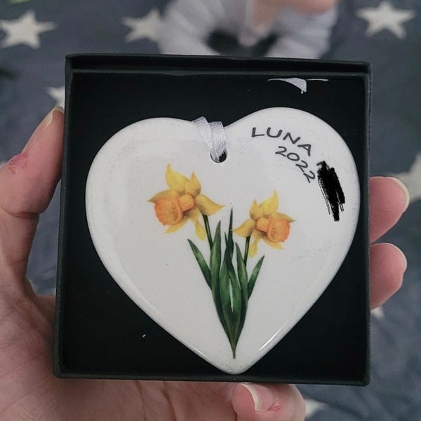 Personalised Birthday Gift for Her - March Birth Flower - March ...