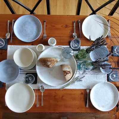 Ceramic Platter, Extra Large Pottery Bowl, Stoneware Grill BBQ Tray ...