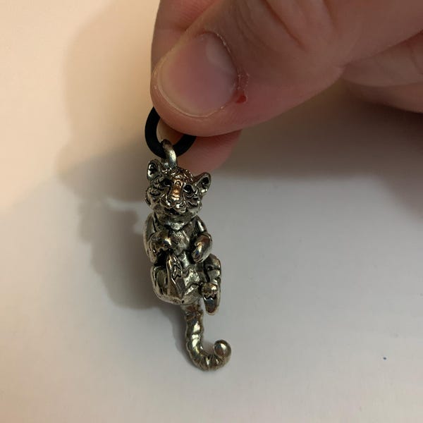 Monkey Pendant Monkey Necklace Silver Plated Animal Jewelry Monkey ...