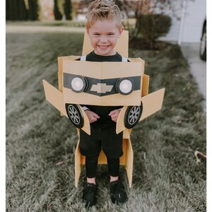 Template for Transforming Car Costume for Kids Halloween - Etsy