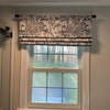 Flat-straight Window Valance/ Modern Tailored Curtain/ Solid Black or ...