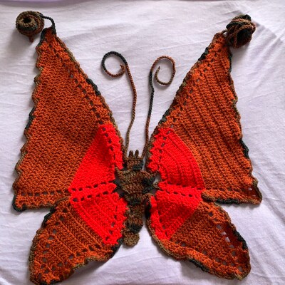 Crochet Butterfly Top Pattern - Etsy